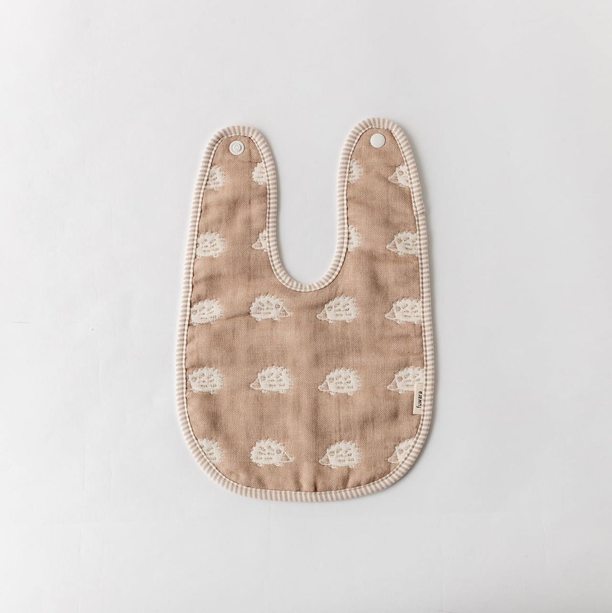 FUWARA HEDGEHOG MUSLIN BIB | JAPANESE GAUZE | MADE IN JAPAN – NiMi Projects